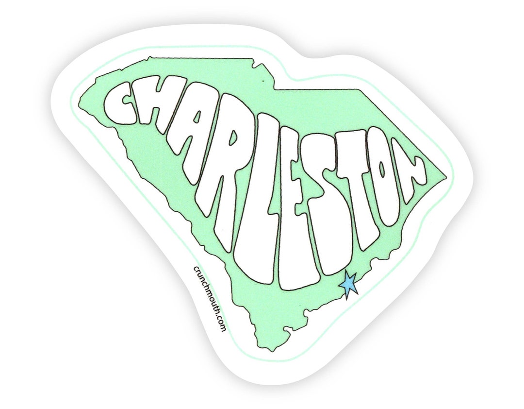 CHARLESTON SOUTH CAROLINA State Map Sticker Travel Decal - Etsy