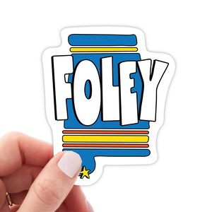 Foley AL Sticker | VARIATIONS AVAILABLE | Laptop Sticker | Foley ...