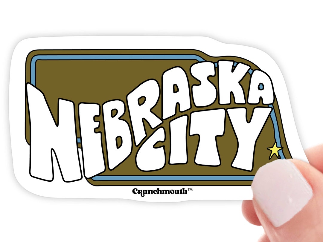 Nebraska City NE Vinyl Sticker, Waterproof Bumper Sticker, Use on Car ...