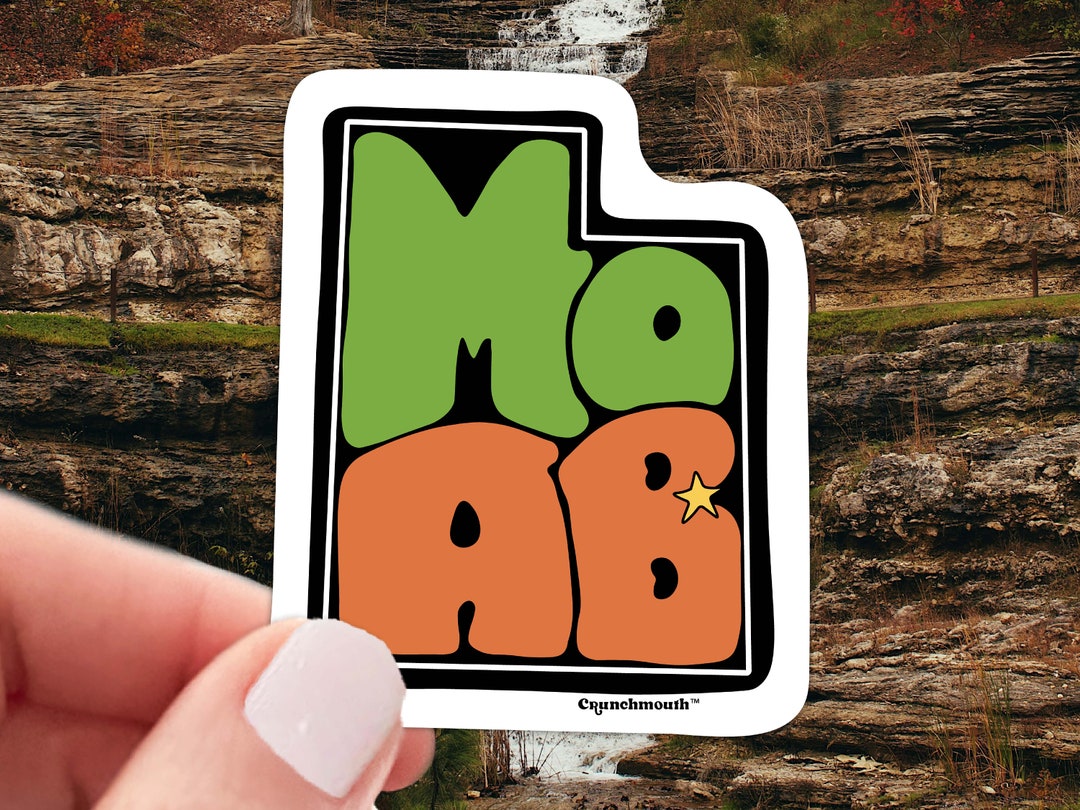 Moab Sticker, Moab Utah Road Trip, Laptop Stickers, Water Bottle ...