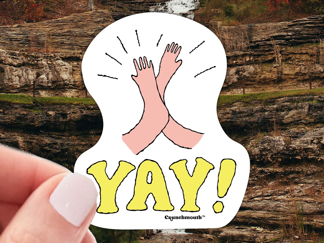 Yay Sticker, High Five Sticker, Celebration Time, Let's Party, Good Job ...
