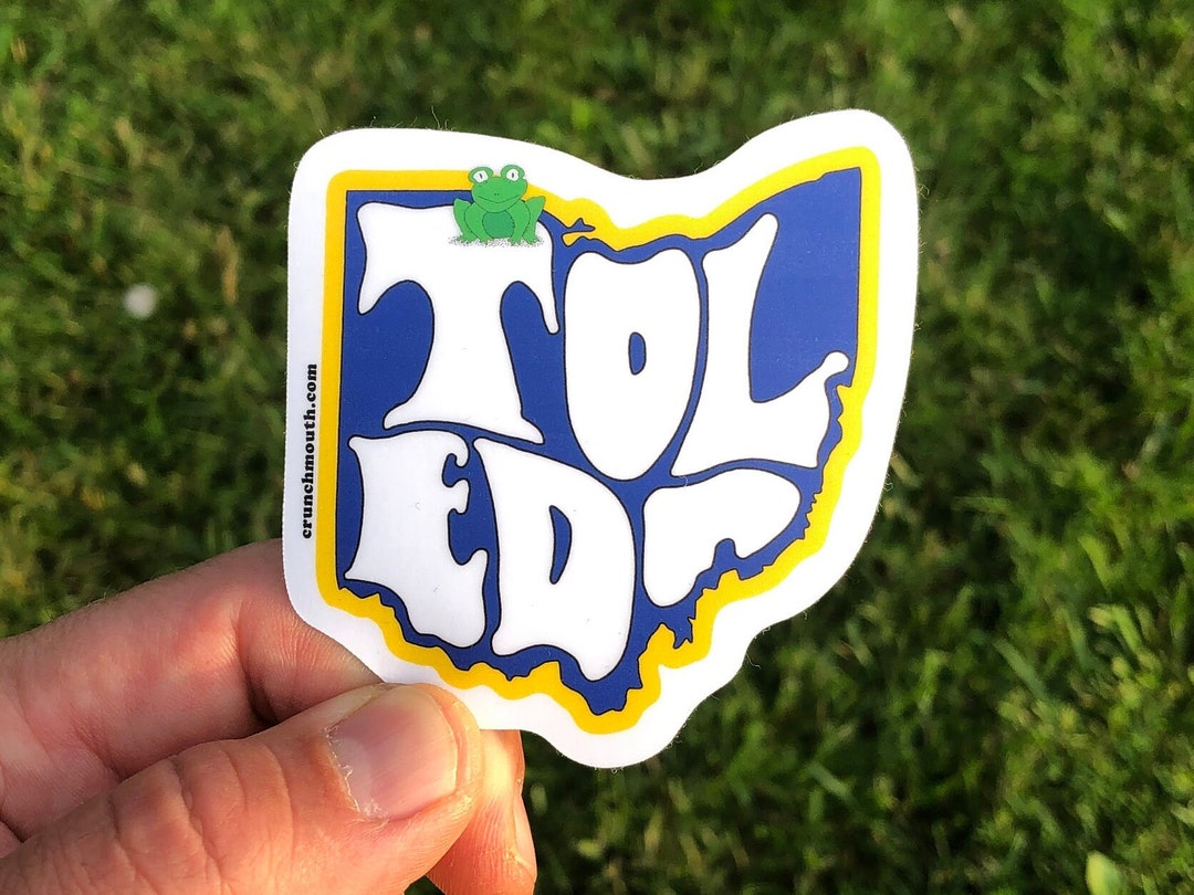 TOLEDO OHIO State Map Sticker - Etsy