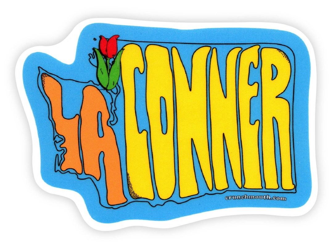 LA CONNER WASHINGTON State Map Sticker Travel Decal - Etsy