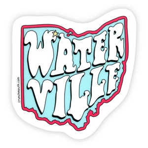 WATERVILLE OHIO State Map Sticker - Etsy