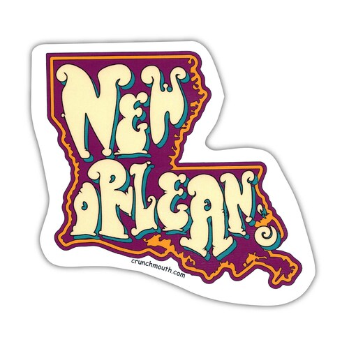 New Orleans Louisiana State Sticker French Quarter Big Easy - Etsy