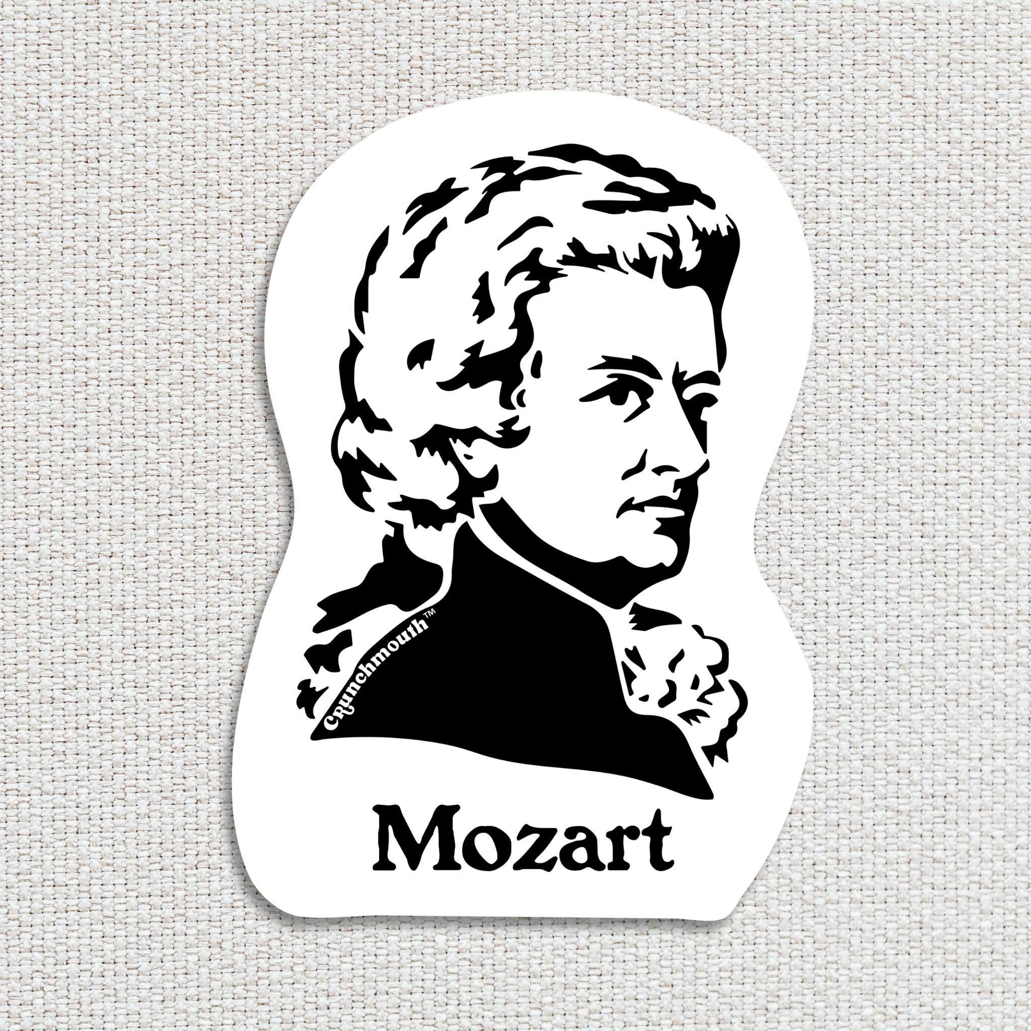 Mozart Sticker, Wolfgang Amadeus Mozart Classical Music Decal for Water ...