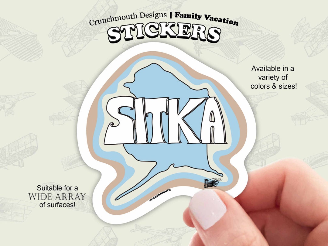 Sitka Sticker Alaska Family Vacation Travel Decal Laptop Stickers ...