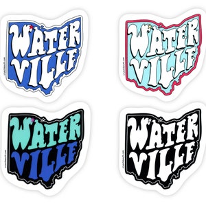 WATERVILLE OHIO State Map Sticker - Etsy