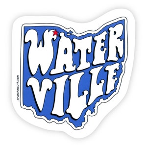 WATERVILLE OHIO State Map Sticker - Etsy