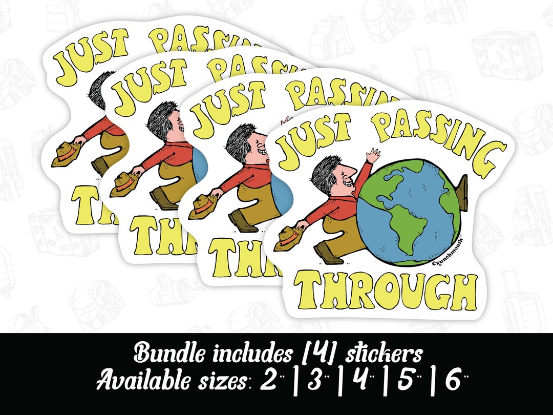 Just Passing Through Sticker Bundle Road Trip Vaction Decal Perfect for ...