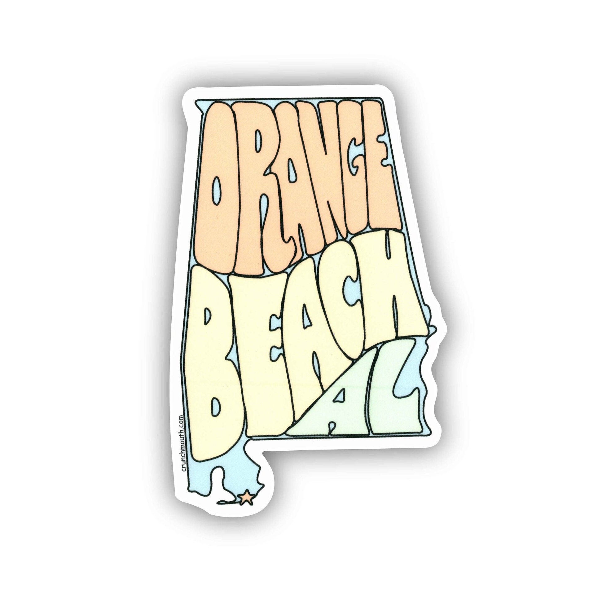 ORANGE BEACH ALABAMA Travel Sticker weatherproof stick - Etsy