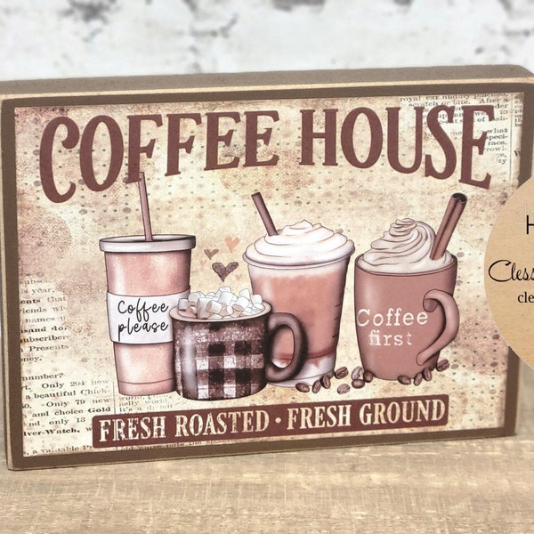 Coffee Wood Sign - Etsy