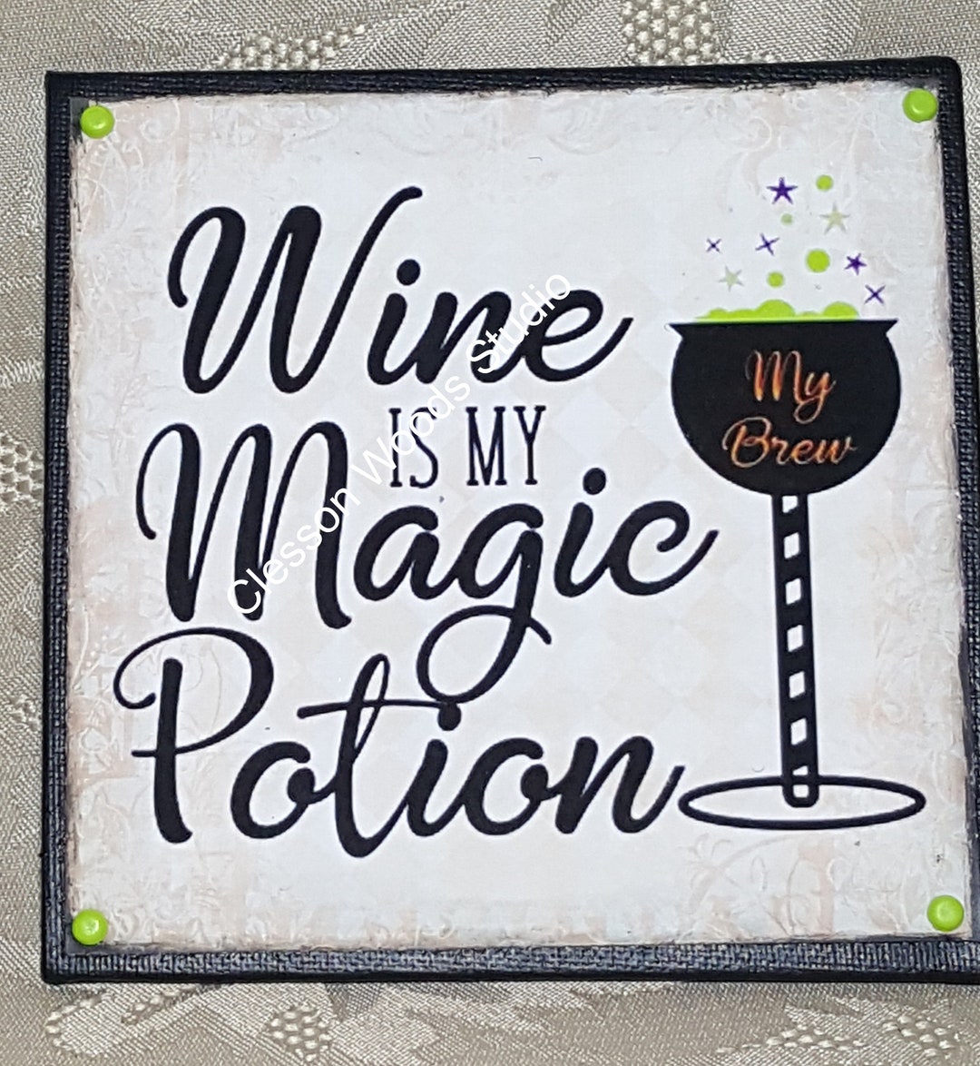 Wine is My Magic Potion 5x 5 Canvas - Etsy