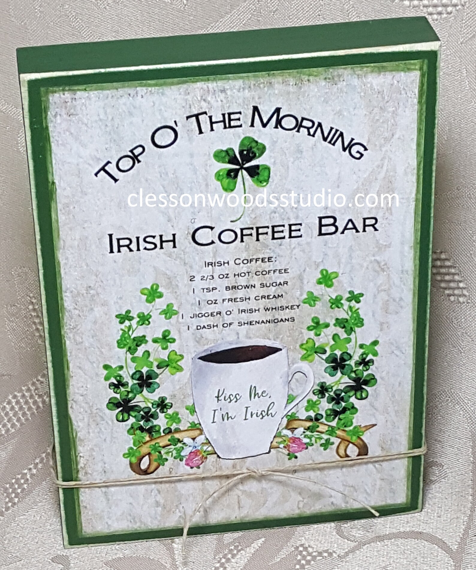 Irish Coffee Bar Wood Sign | Etsy