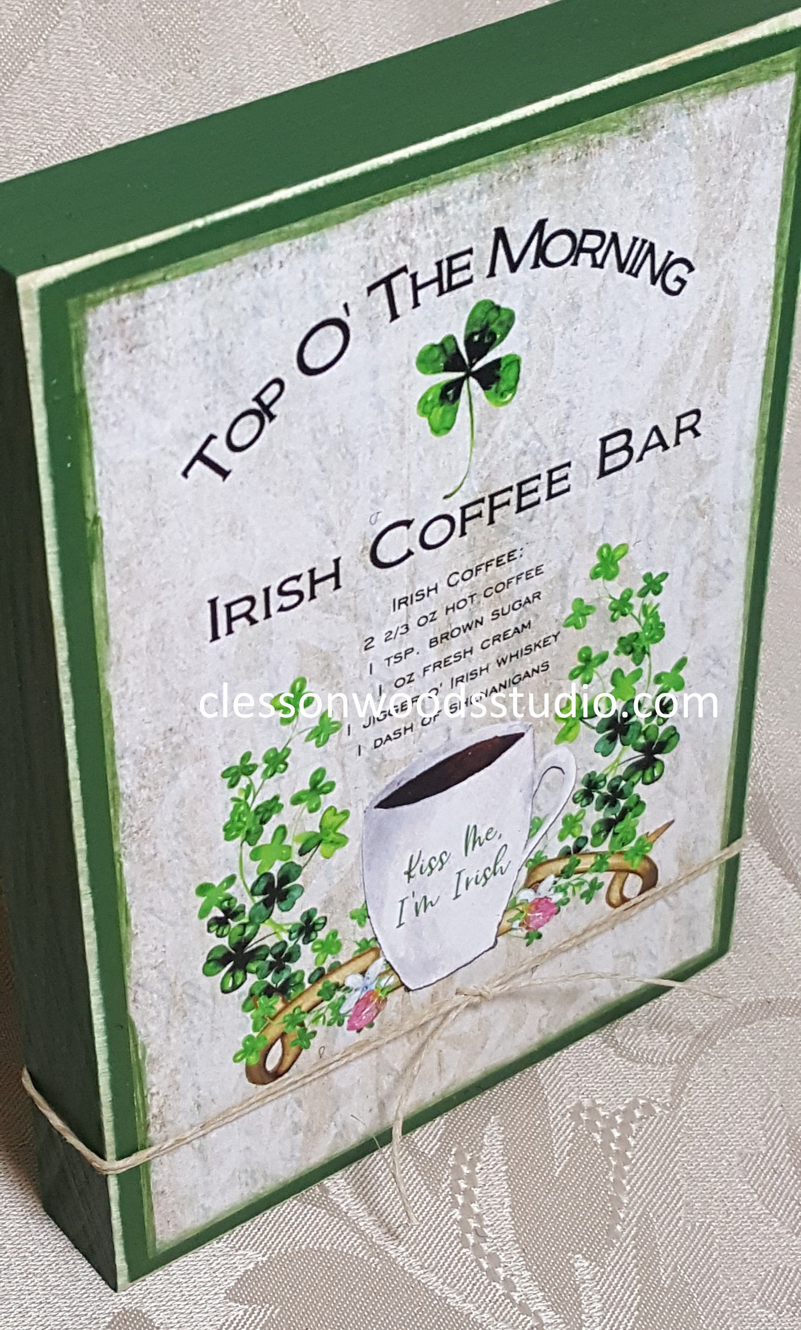 Irish Coffee Bar Wood Sign | Etsy