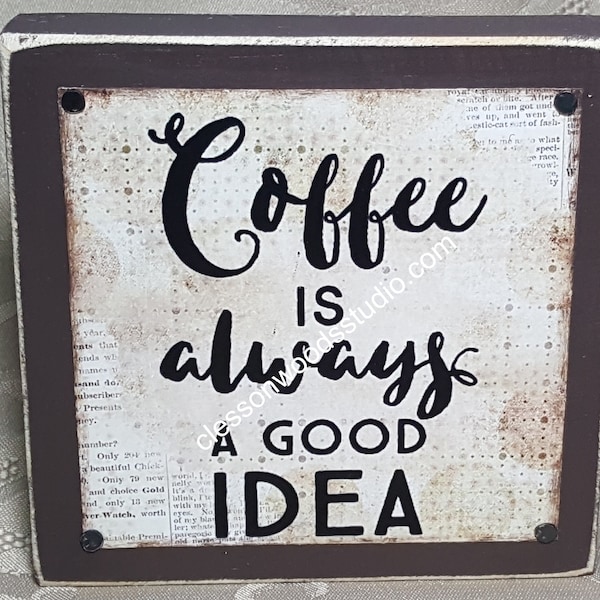 Small Coffee Sign - Etsy