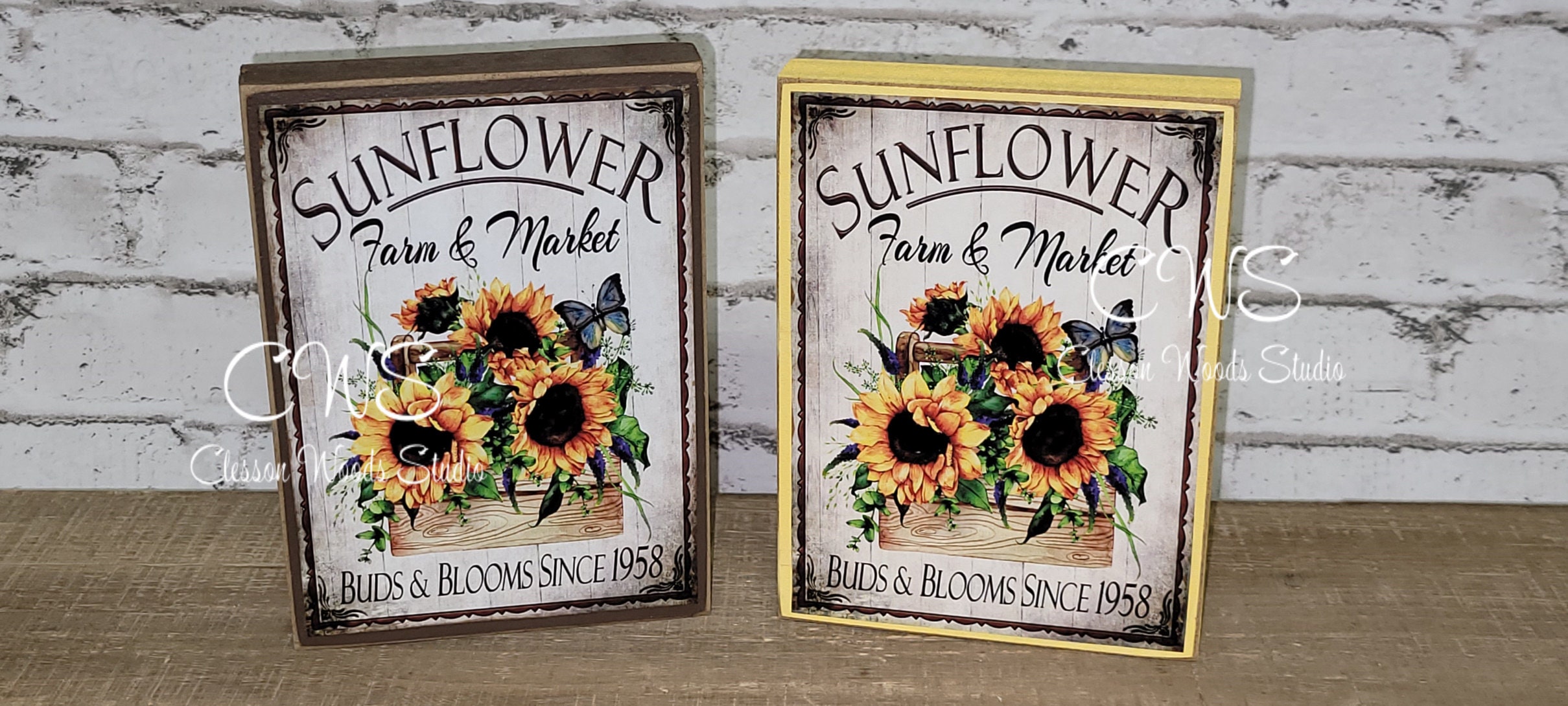 Sunflower Farm and Market Wood Sign - Etsy