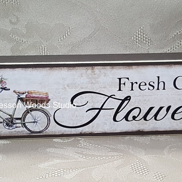 Fresh Cut Flowers Sign - Etsy