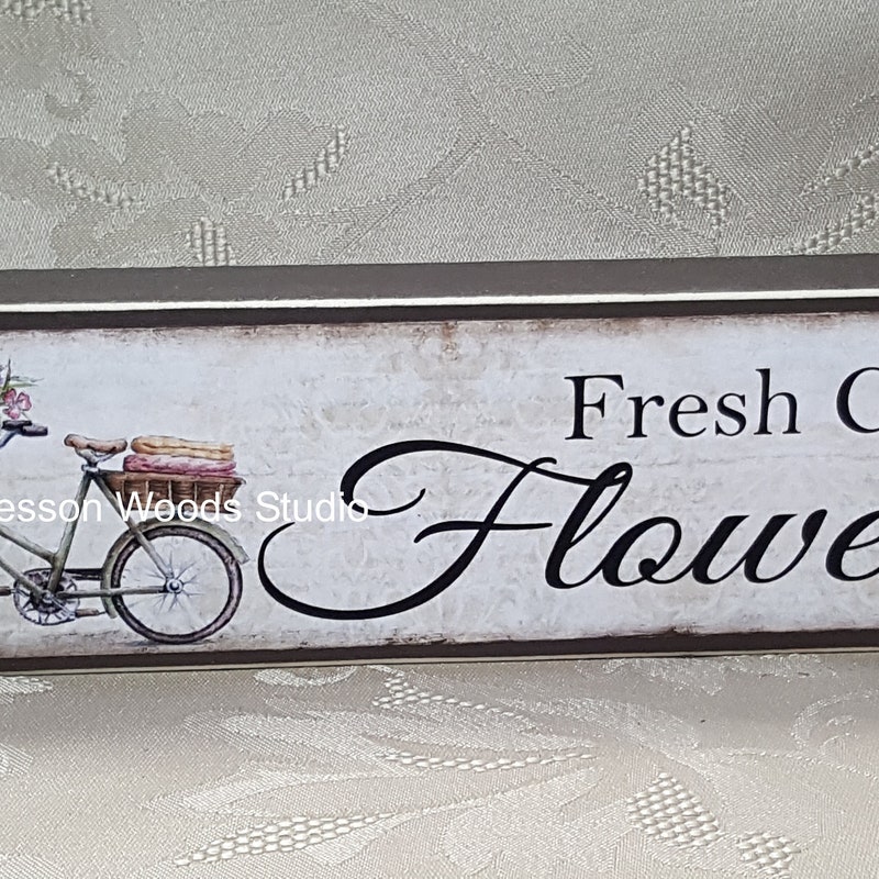 Fresh Cut Flowers Sign - Etsy