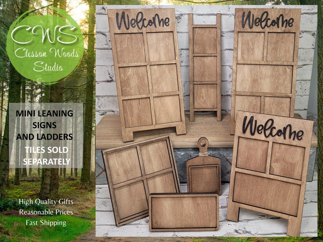 Stained Mini Leaning Signs & Ladders - Etsy