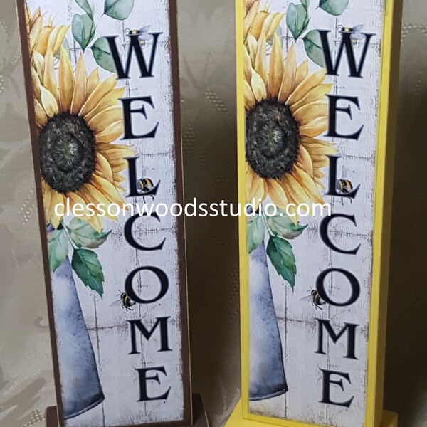 Sunflower Porch Sign - Etsy