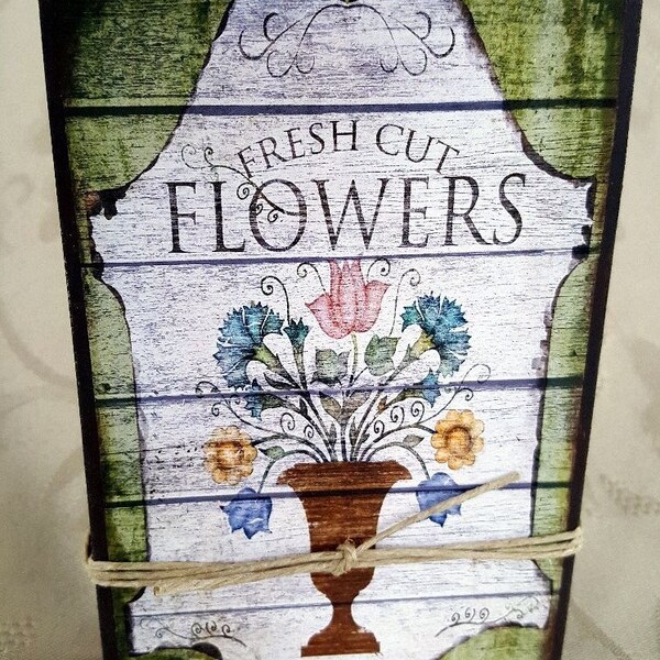 Wood Block Flower - Etsy