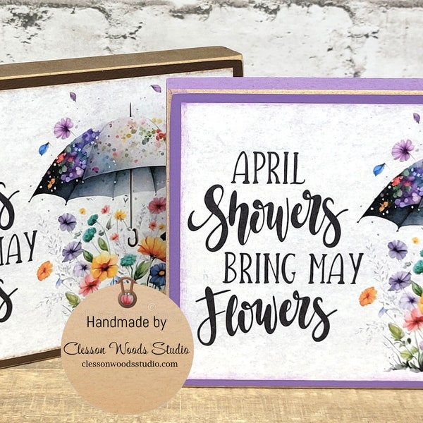 April Showers Bring May Flowers - Etsy