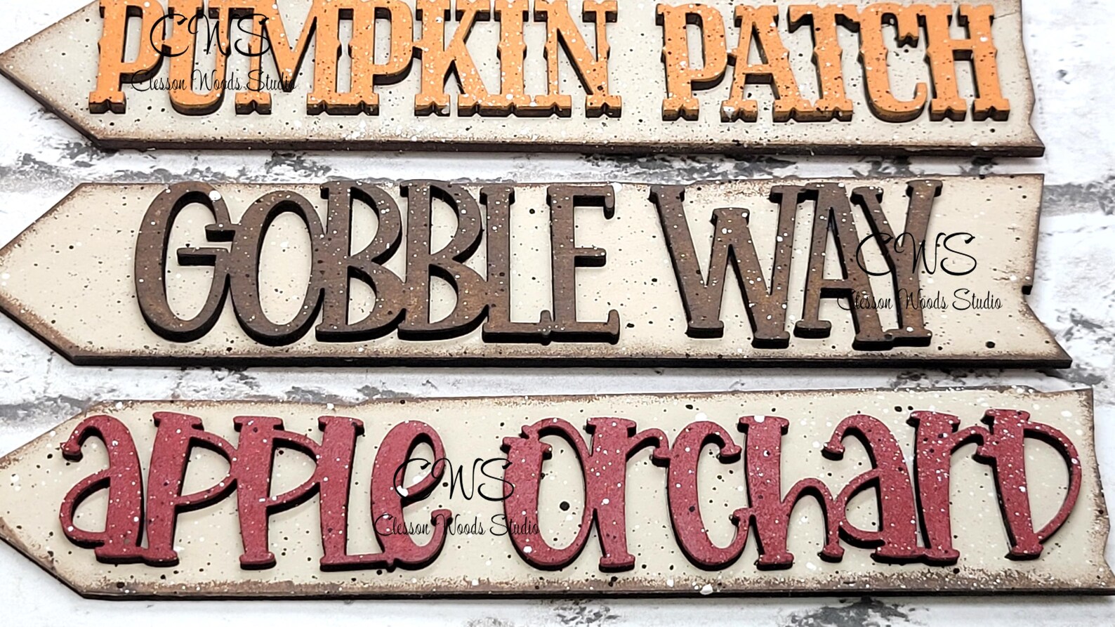 Fall Arrows Bundle 2 Add-on for Mini Post & Street Sign Frames - Etsy