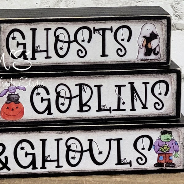 Halloween Word Block - Etsy