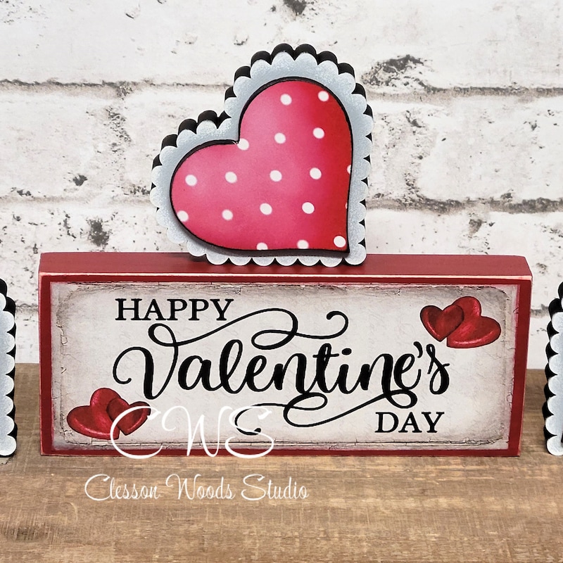 Valentine Blocks - Etsy