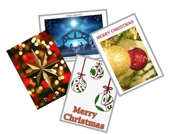 Religious christmas cards | Etsy