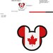 Mickey Mouse Canada Filled Embroidery Design - Etsy