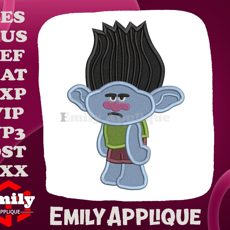 Trolls Embroidery Design - Etsy