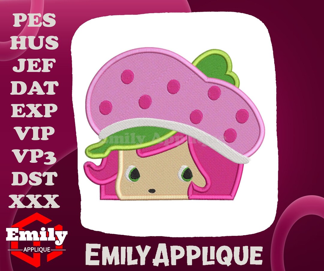 Strawberry_shortcake_fill_machine_embroidery_design 12 Formats ...