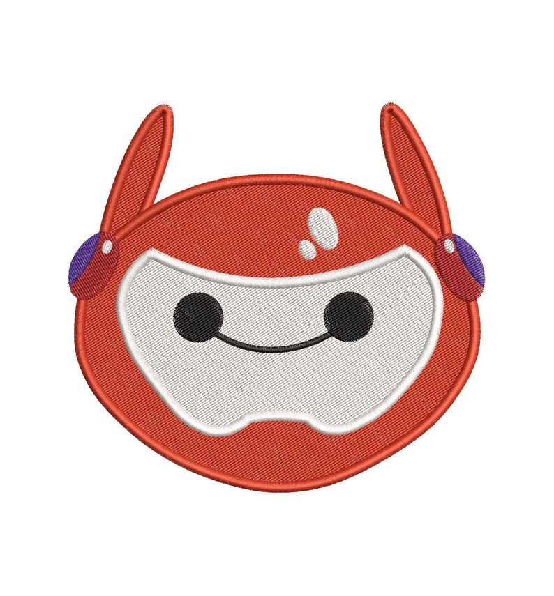 Baymax Emoji Fill Embroidery Design Instant Download | Etsy