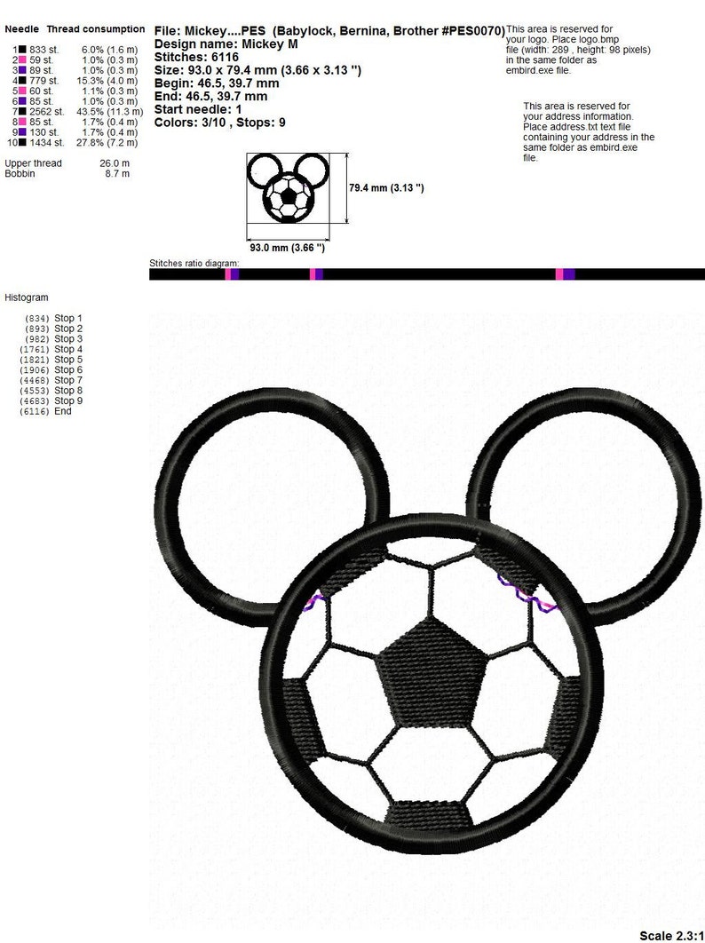 Mickey Mouse Football Applique Embroidery Design - Etsy