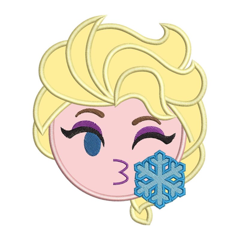 Elsa Applique Design - Etsy