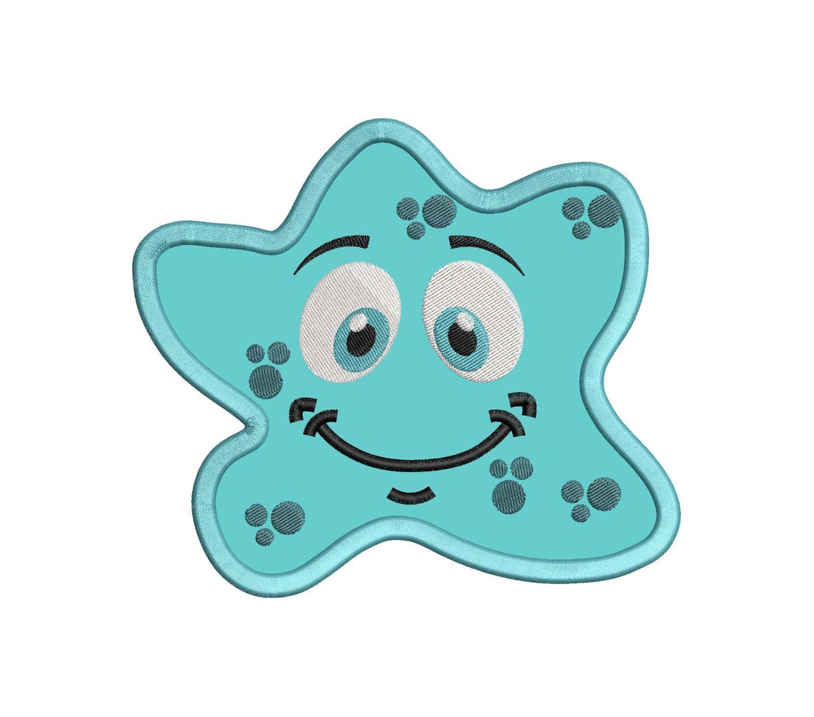 Bacteria Applique Embroidery Design Instant Download - Etsy