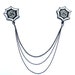 Spider Web Collar Chain – Cobweb Collar Pin – Spider Net Lapel Pin ...