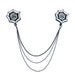 Spider Web Collar Chain – Cobweb Collar Pin – Spider Net Lapel Pin ...