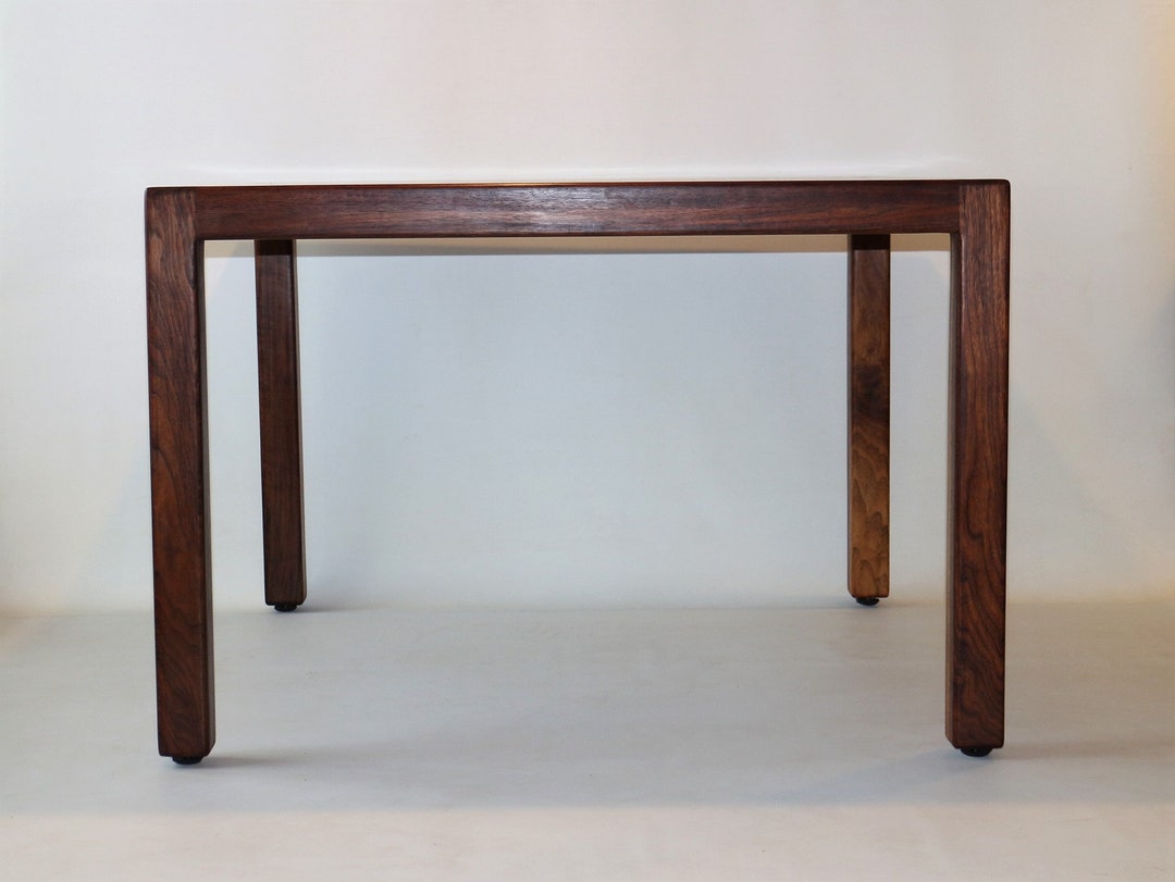 Vintage Square Black Walnut Dining Table - Etsy