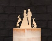 2 Greyhounds Wedding Cake Topper - Etsy