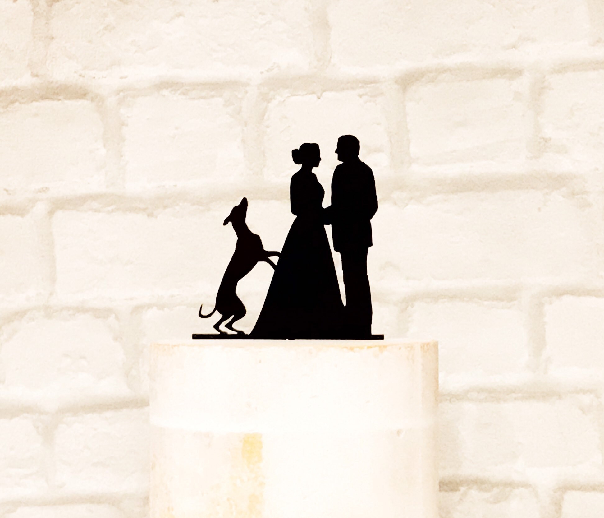 Greyhound Wedding Cake Topper Silhouette - Etsy