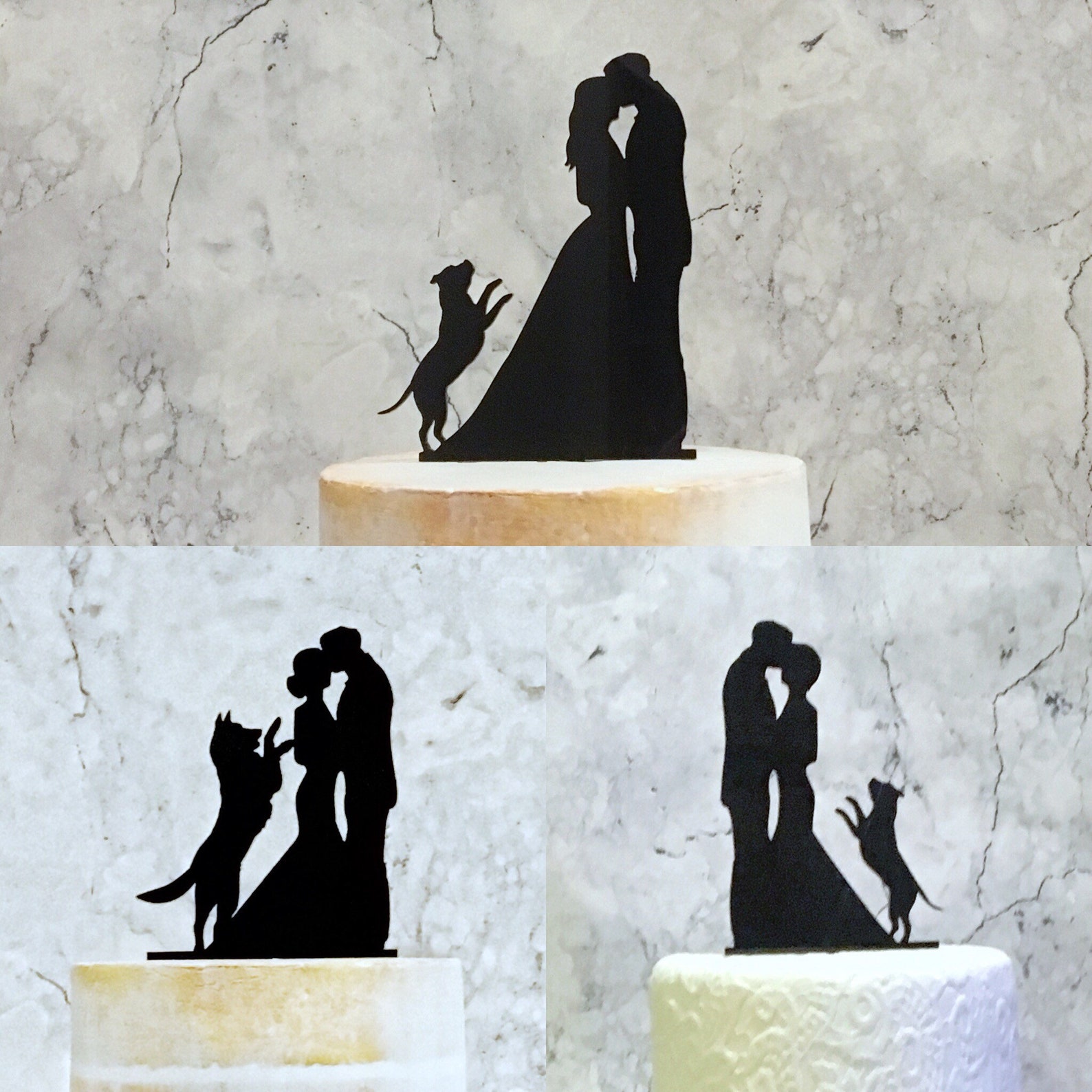 2 Greyhounds Wedding Cake Topper - Etsy