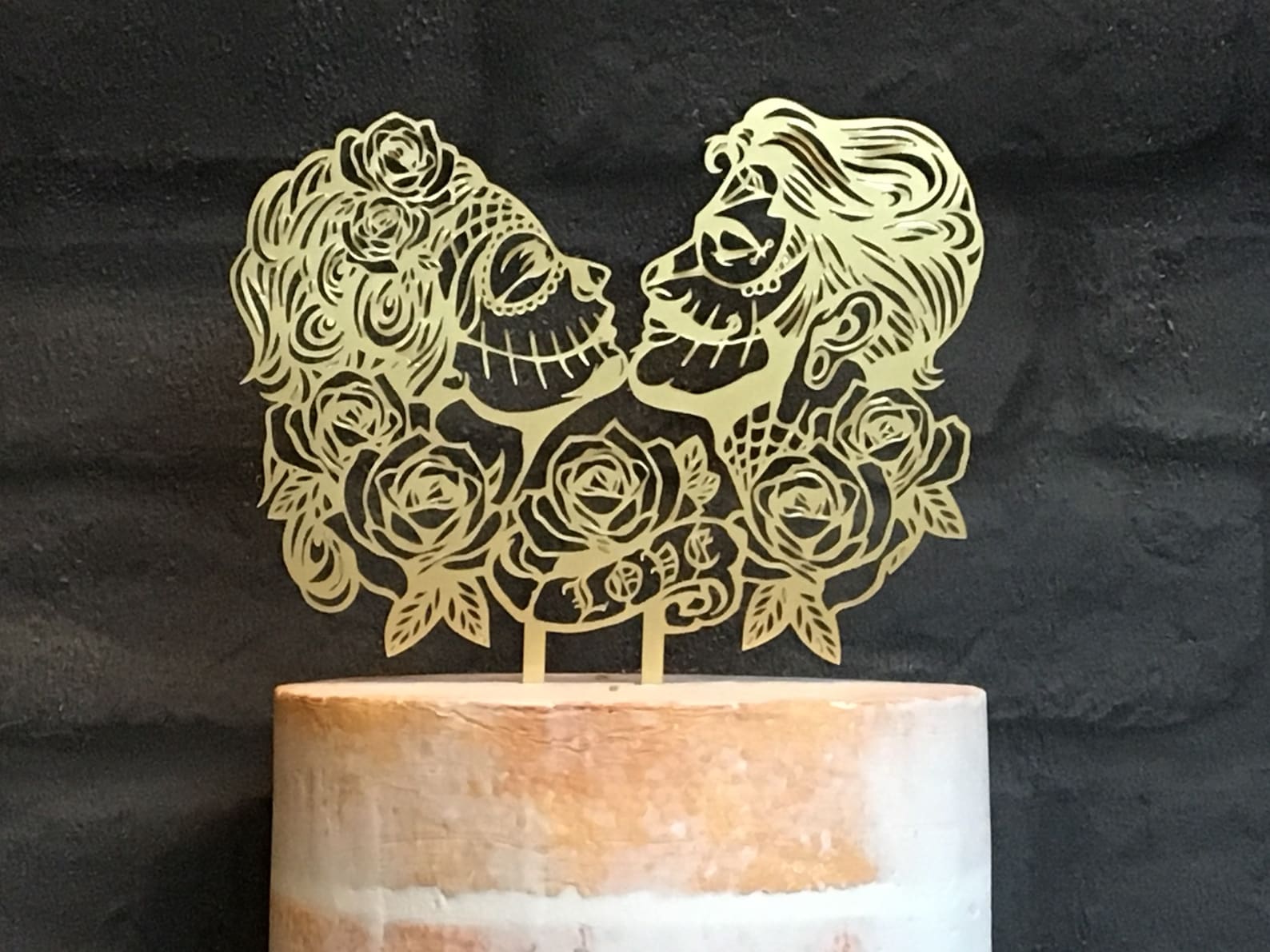 Alternative Wedding Cake Topper Gothic Cake Topper | Etsy