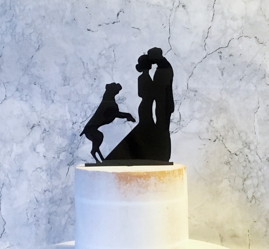 Wedding Cake Topper With Boxer Dog - Etsy