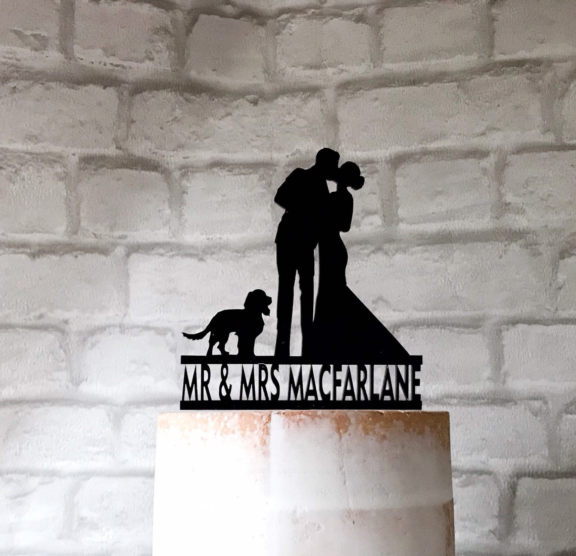 Spaniel Wedding Cake Topper - Etsy