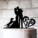 Bride Groom and Beagle Dog Acrylic Silhouette Wedding Cake Topper With ...