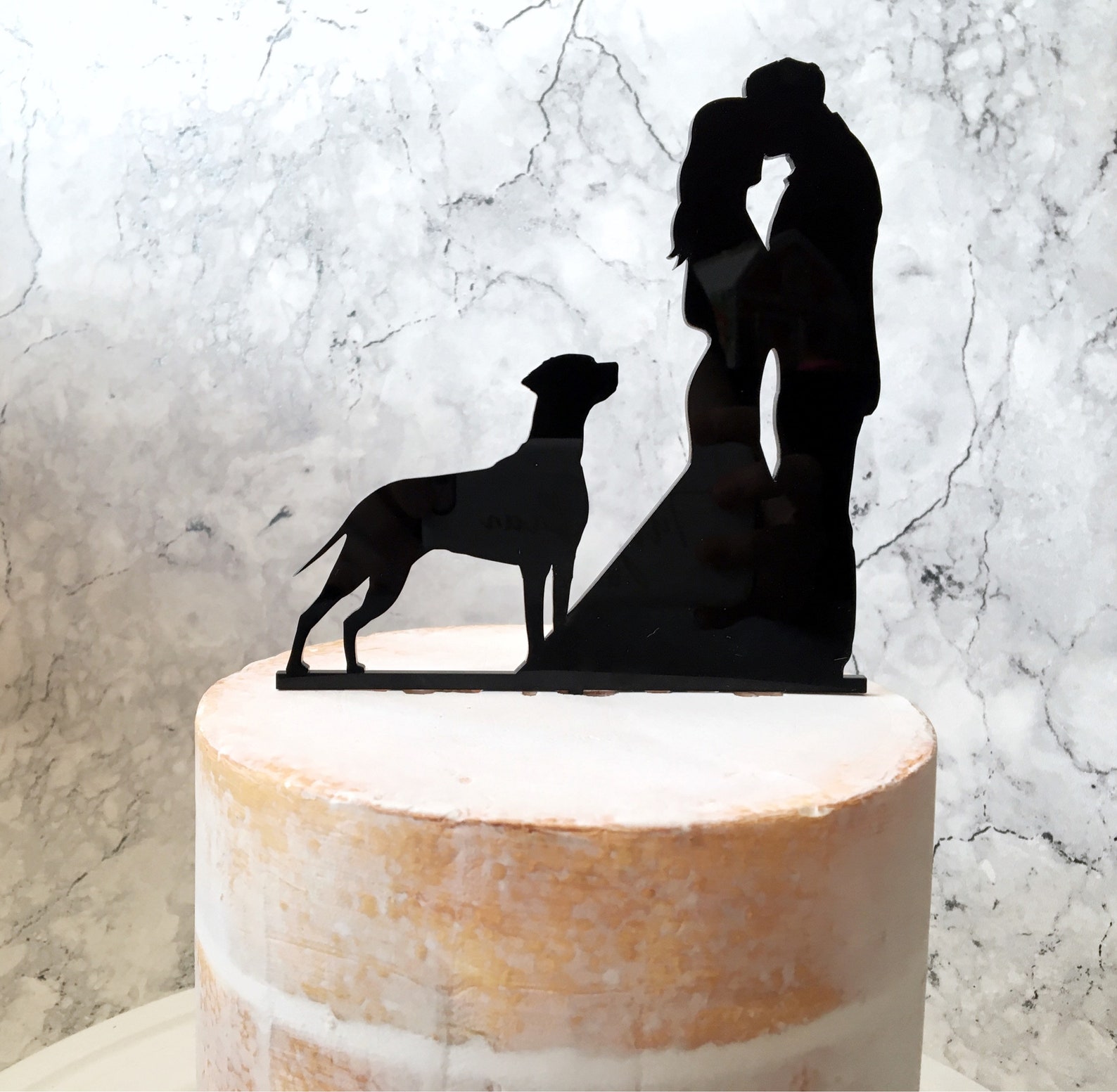 Wedding Cake Topper With Dog Rhodesian Ridgeback Cake Topper - Etsy
