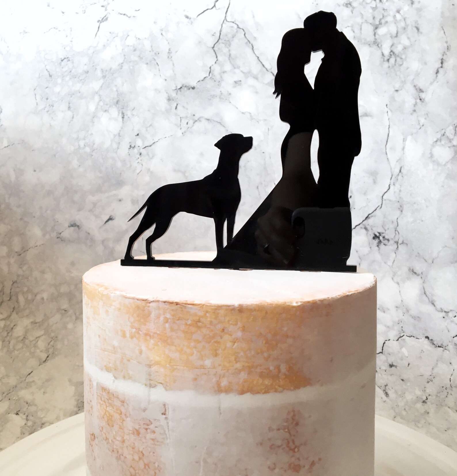 Wedding Cake Topper With Dog Rhodesian Ridgeback Cake Topper - Etsy